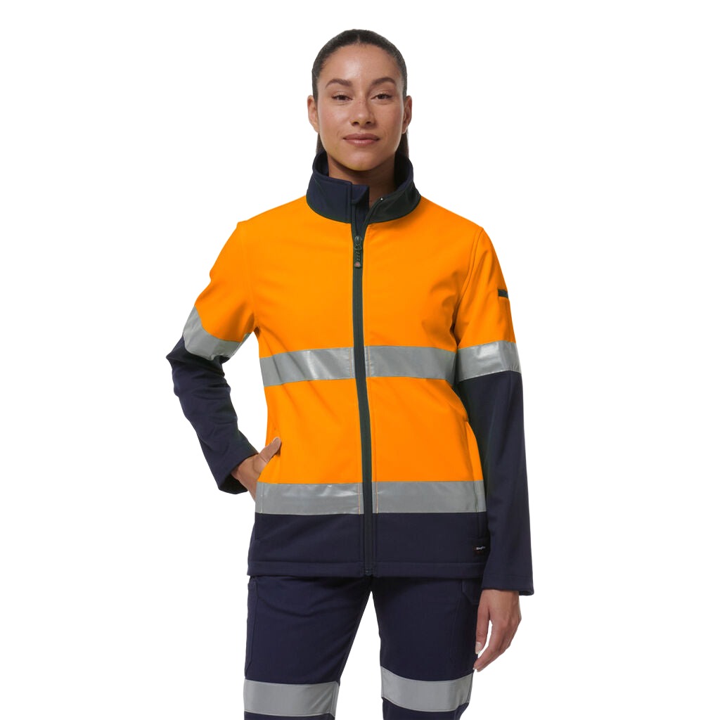 King Gee Women's Reflective Spliced Soft Shell Jacket (K45006) – Budget Workwear