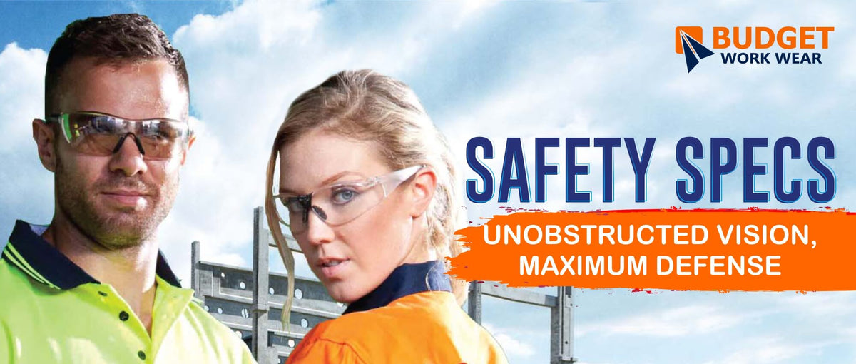 SAFETY SPECS UNOBSTRUCTED VISION, MAXIMUM DEFENSE – Budget Workwear