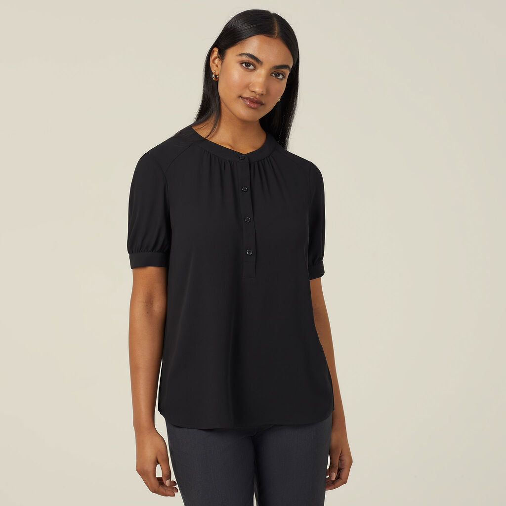NNT Uniforms Georgie Short Sleeve Blouse (CATUQU) – Budget Workwear