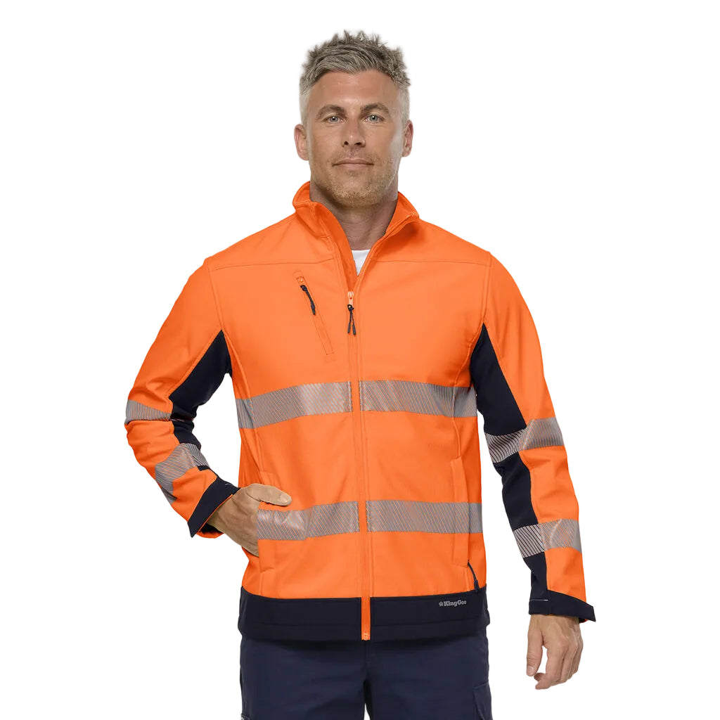 King Gee Originals Softshell Segmented Tape Jacket (K55009) – Budget ...